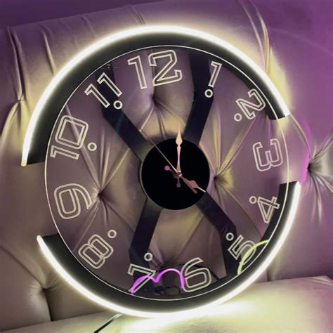 Neon Lighted Wall Clocks Los Angeles Rams Neon Shop Blue Light Clock