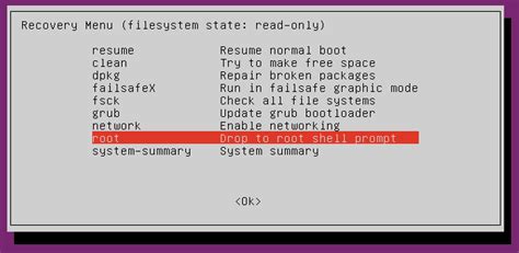 Grub2 How Do I Boot Into A Root Shell Ask Ubuntu
