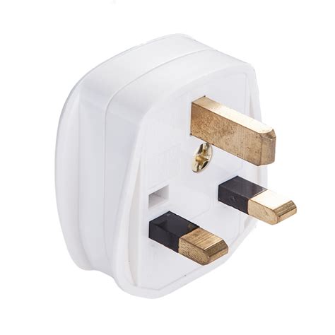 Plug 13a Plastic White Nicos Fotsios Ltd