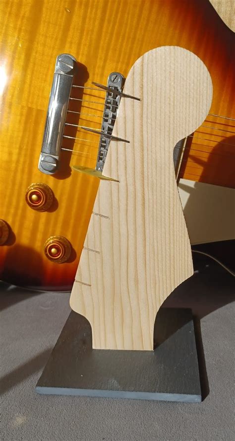 Guitar Pick Holder In The Style Of An Electric Guitar Headstock Etsy