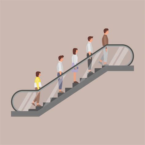 Animated Moving Image Of Escalator