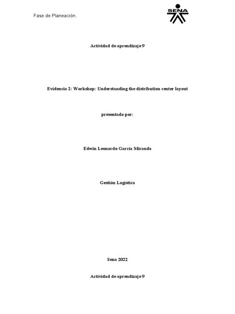 Workshop Understanding The Distribution Center Layout Pdf Warehouse Business Process