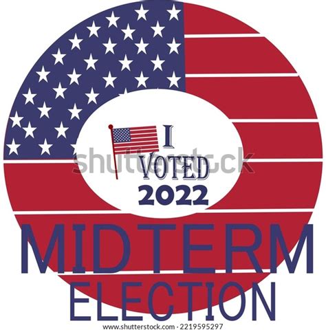 Vector Usa Midterm Election November 8 Stock Vector Royalty Free