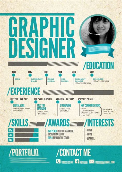 50 Creative Resume Designs To Bag The Job Vol 3 Creative Graphic Design Resumes Graphic