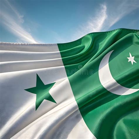 The Pakistan Flag Features A Dark Green Field With A White Vertical