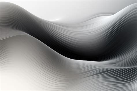Premium Ai Image Minimalistic Grayscale Gradient With Subtle Curved Lines