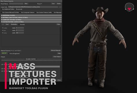 Artstation Mass Textures Importer Marmoset Toolbag Plugin Resources