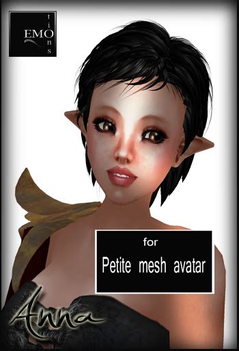 Second Life Marketplace Emo Tions Anna Petite Black