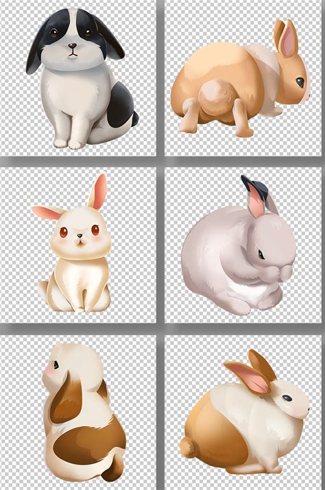 卡通月兔素材 卡通月兔模板 卡通月兔图片高速下载 设图网