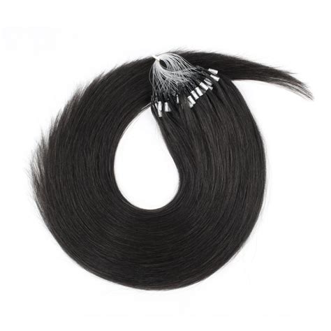 Micro Loop Hair Extensions 1 Jet Black Amazingbeautyhair
