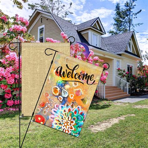 Arlmont And Co Blank Burlap Garden Flag Diy Personalized Craft Banner