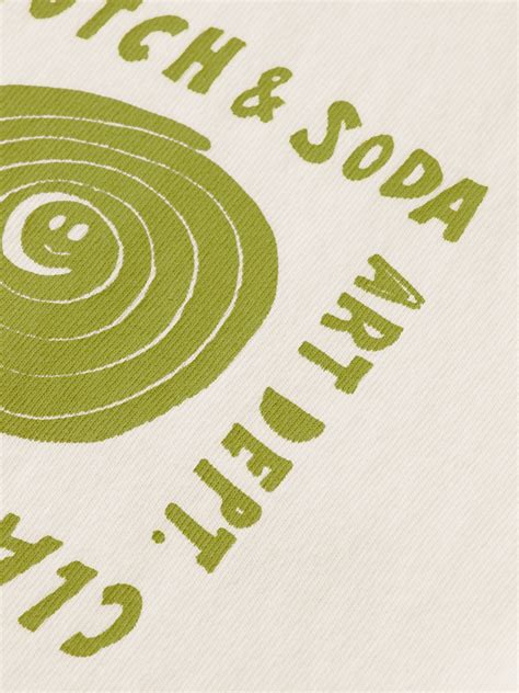 Relaxed Fit Washed Artwork T Shirt Scotch And Soda