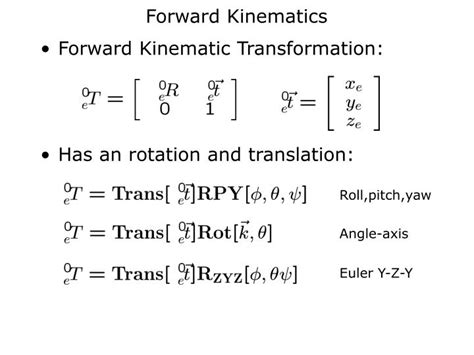 Ppt Inverse Kinematics Powerpoint Presentation Id