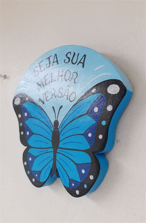 Quadro Decorativo Borboleta Seja Sua Melhor Versão Elo