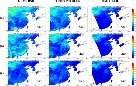 Figure 10 From Retrieval Pseudo Brdf Adjusted Surface Reflectance At 440nm From Geostationary