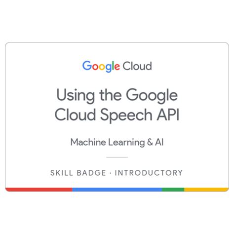 Using The Google Cloud Speech Api Credly