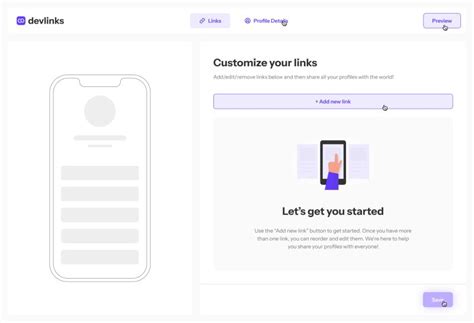 Welcome To Devlinks A Fullstack Application Developed Using Nextjs Firebase And Tailwindcss