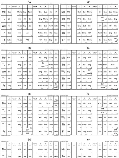 Class Timetable For 2024 Pdf
