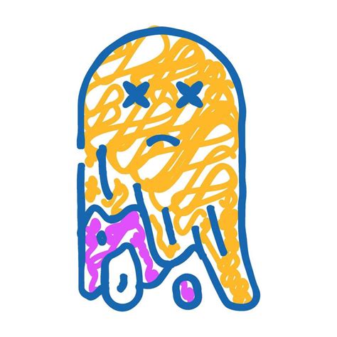 Dead Ghost Icon Doodle Illustration 49837802 Vector Art At Vecteezy