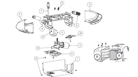 Genie Garage Door Opener Models 7035 7055 Replacement Parts The
