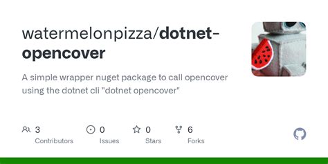 GitHub Watermelonpizza Dotnet Opencover A Simple Wrapper Nuget Package To Call Opencover