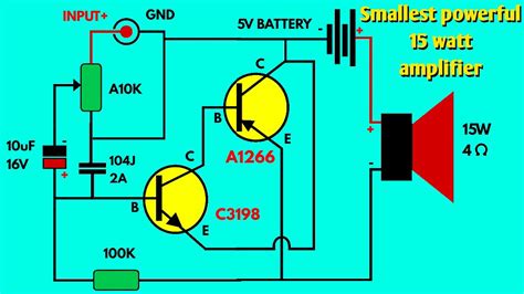 MINI DIY POWERFUL AMPLIFIER Smallest Portable Amplifier YouTube