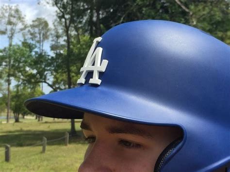 Dodgers Unveil Raised 3d Helmet Logos
