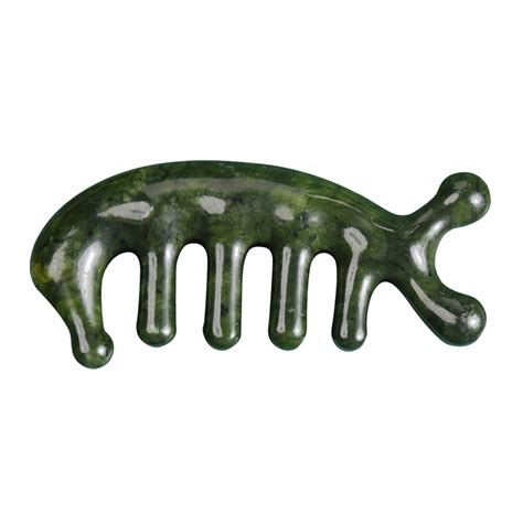 Scalp Massager Creative Wide Tooth Comb Handheld Comb Jade Massaging