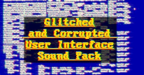 glitched and corrupted user interface audio sound fx unity asset