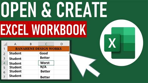 How To Open And Create A New Excel Workbook YouTube