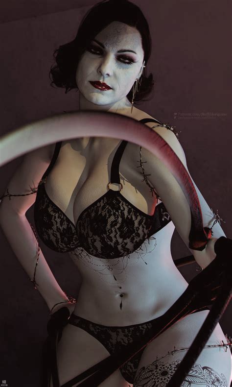 Rule 34 3d Alcina Dimitrescu Ass Big Ass Big Breasts Black Hair Bra