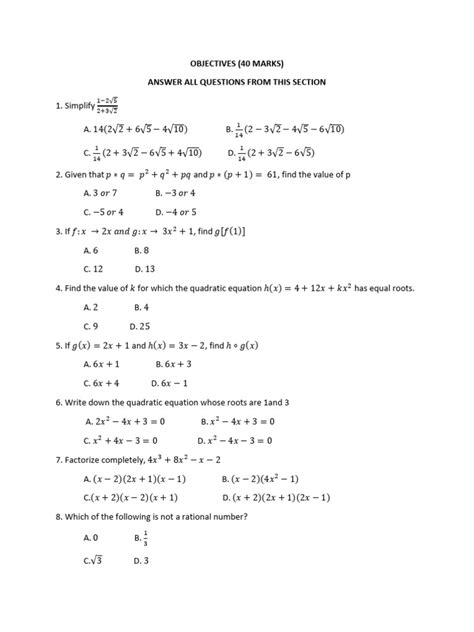 E Math Springboard College Pdf Mathematics Mathematical Objects