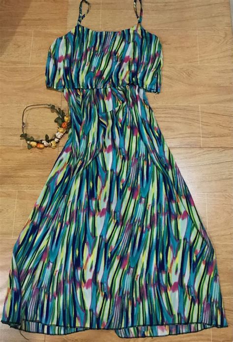 Colorful Maxi Dress Womens Fashion Dresses And Sets Dresses On Carousell