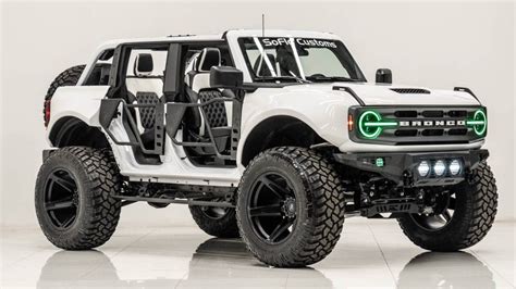 2024 Ford Bronco White 23l I4 Turbocharger Soflo Customs