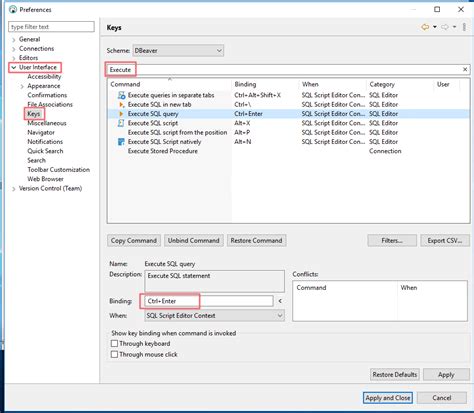 Dbeaver 명령 단축키 변경하기 Sql Developer 단축키shortcut Keys 변경하기 Dbeaver 명령 단축키 변경하기 Sql Developer 단축키shortcut Keys 변경하기