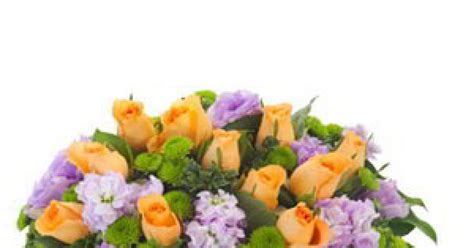 Orange Rose And Matthiola Arrangement