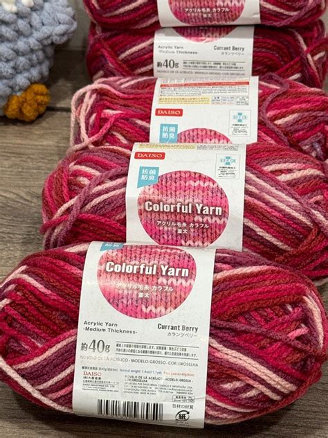 Daiso Colourful Yarn Hobbies And Toys Stationery And Craft Craft Supplies And Tools On Carousell