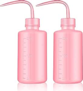 Derstra 2 Botellas De Lavado De Seguridad De 250 Ml Botellas De