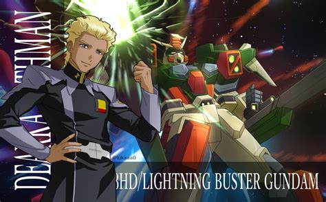 Dearka Elsman And Lightning Buster Gundam Gundam And More Drawn By Lukaaa Danbooru