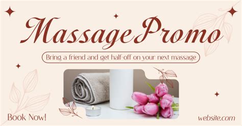 Massage Special Promo Facebook Ad Brandcrowd Facebook Ad Maker