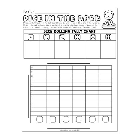 Classroom Transformation Glow Day Dice In The Dark Graphing Lucky Little Learners