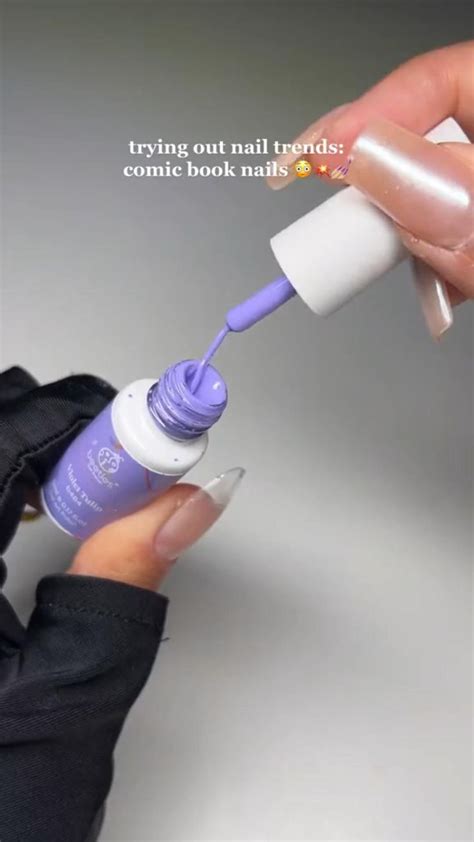 Comic Nails 💅 Simple Nails Gel Nails Comic Book Nails