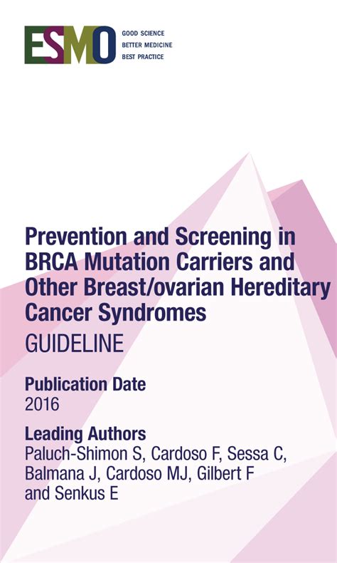 Esmo Interactive Guidelines