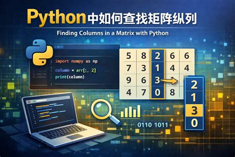 Python中如何查找矩阵纵列