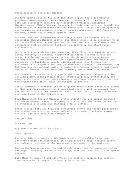 Windows Troubleshooting Guide Common Problems Solutions