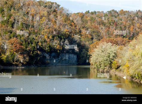 Kentucky River Near Clays Ferry Interstate Bridge And The Mouth Of