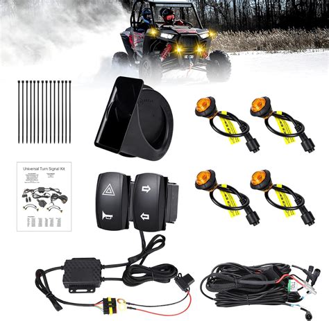 Opp Ulite 4 In 1 Amber Led Utv Turn Signal Kit Universal Utv Atv Street Legal Turn Signal With