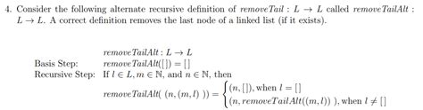 Consider The Following Alternate Recursive Chegg