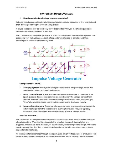 Switching Impulse Voltage Marta Pdf Capacitor High Voltage