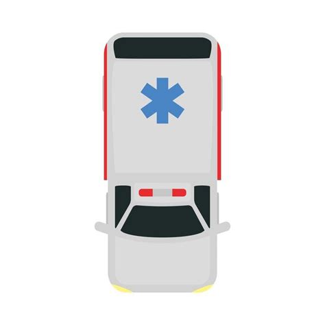 Ambulance Paramedic Top View Vector Design